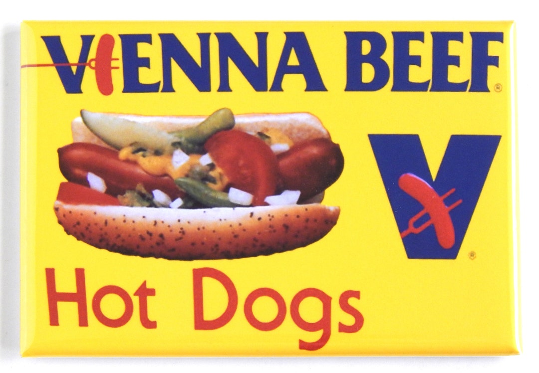 Chicago Style Hot Dogs Sign Fridge Magnet - Etsy