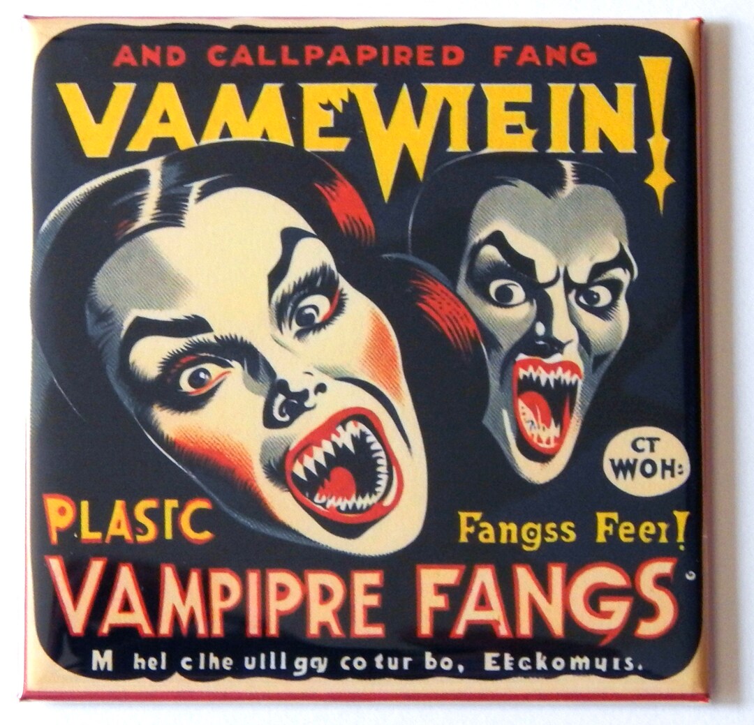 Halloween Vampire Fangs Fridge Magnet style A - Etsy