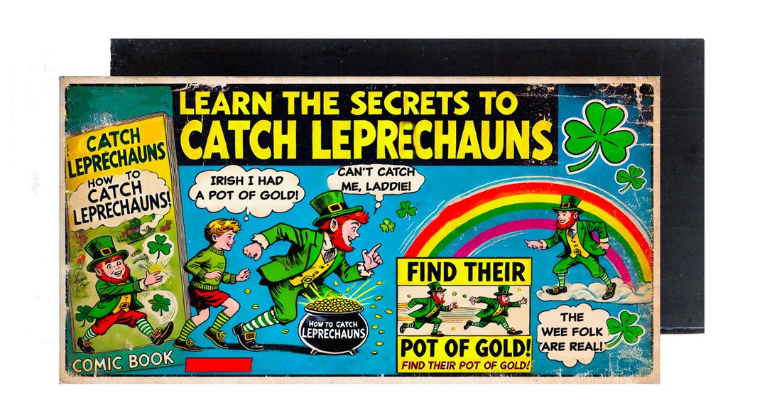How to Catch Leprechauns Fridge Magnet (2 X 4 Inches, Wood) - Etsy