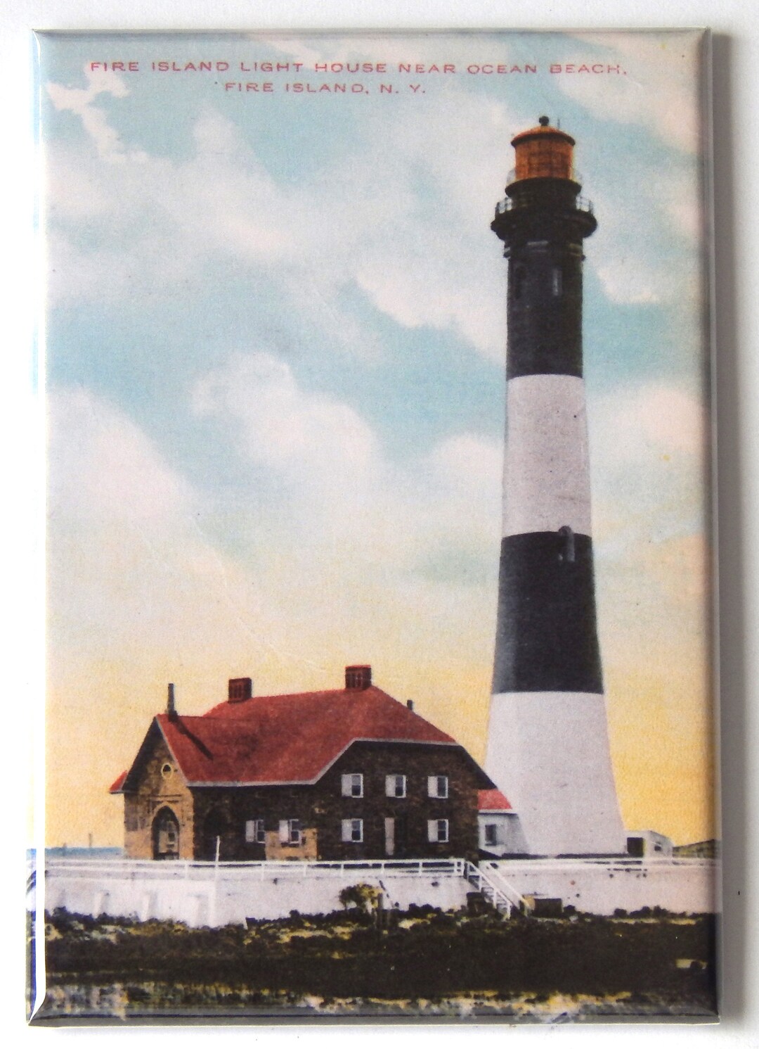 Fire Island Lighthouse Fridge Magnet - Etsy