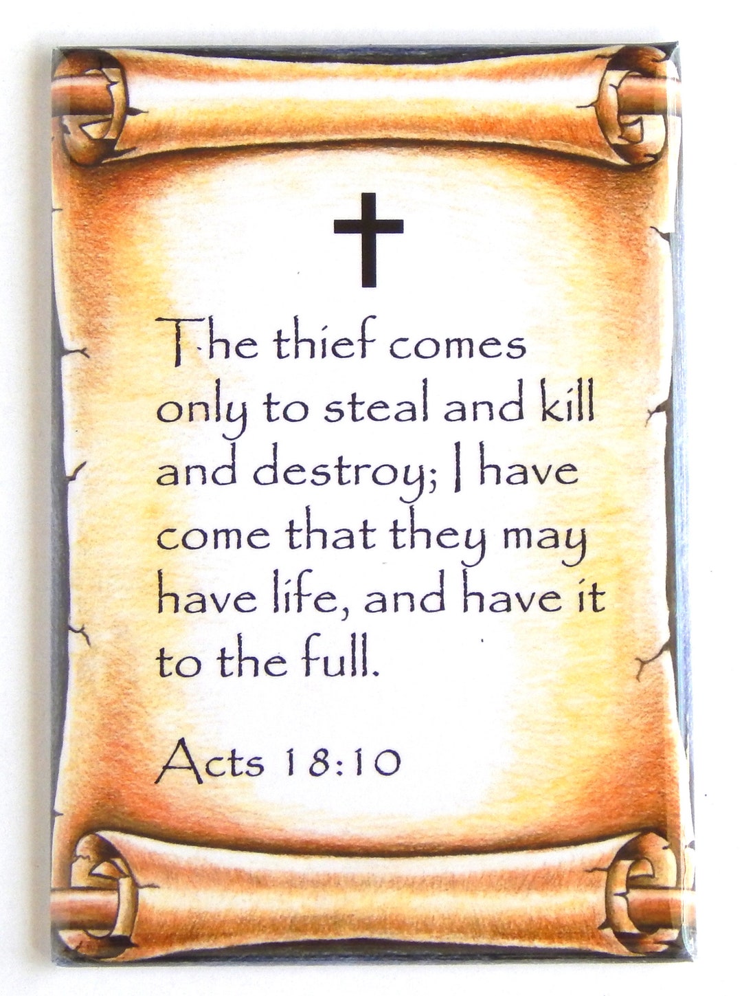 Acts 18:10 Bible Verse Fridge Magnet - Etsy