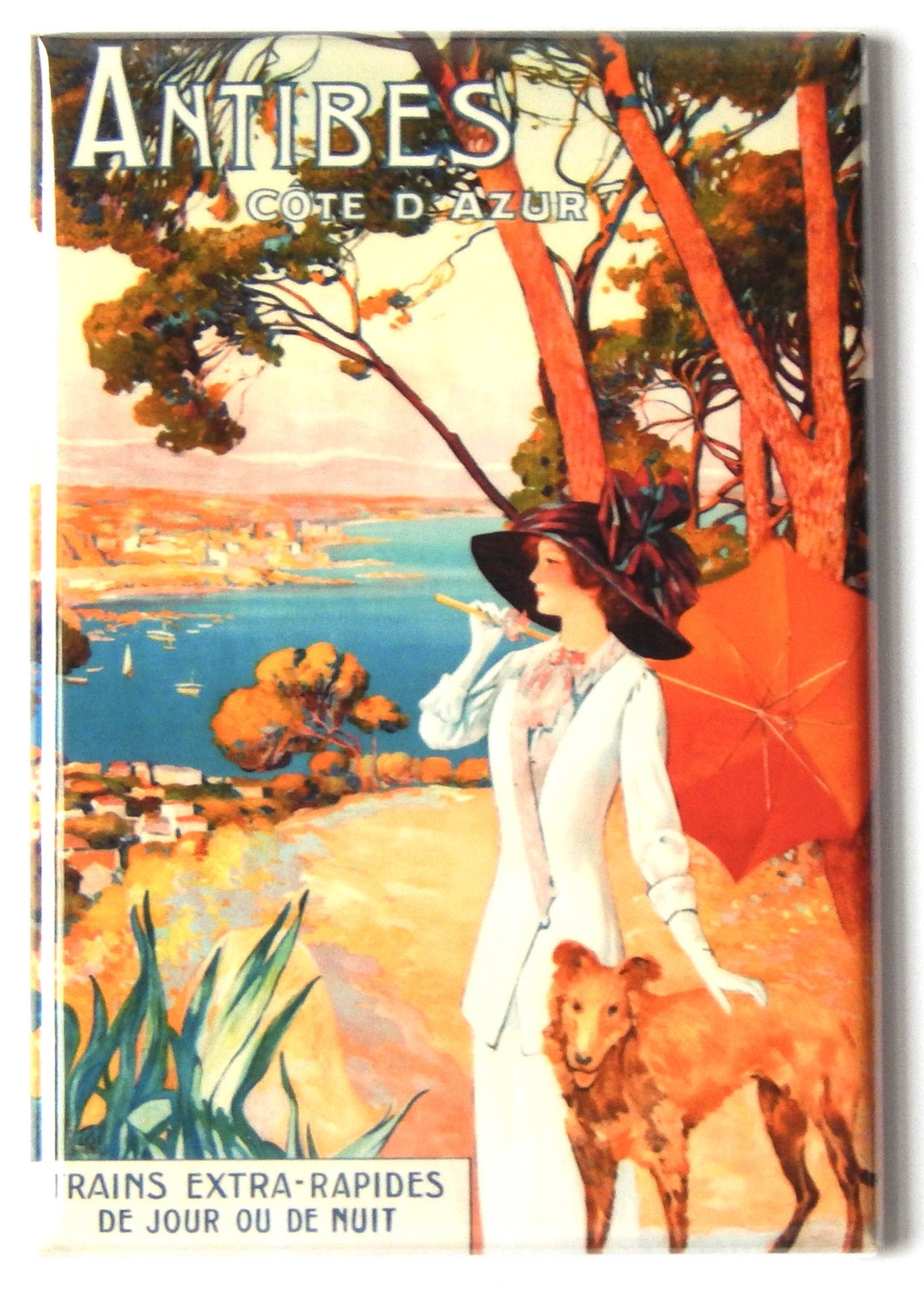 Antibes France Travel Poster Fridge Magnet - Etsy
