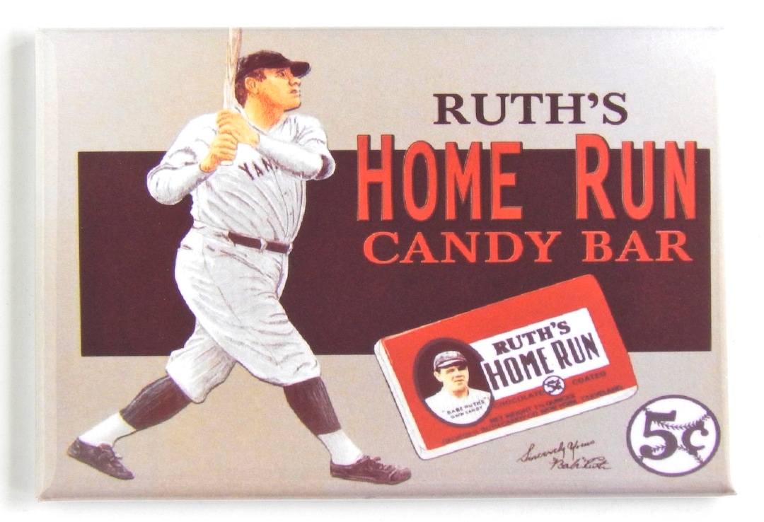Babe Ruth Candy Bar Fridge Magnet "style B" - Etsy