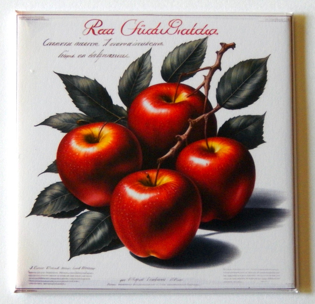 Red Apples Fridge Magnet "style A" - Etsy
