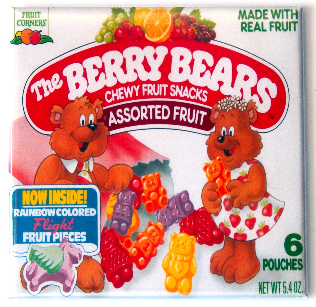 Bear Fruit Snacks Box Fridge Magnet - Etsy