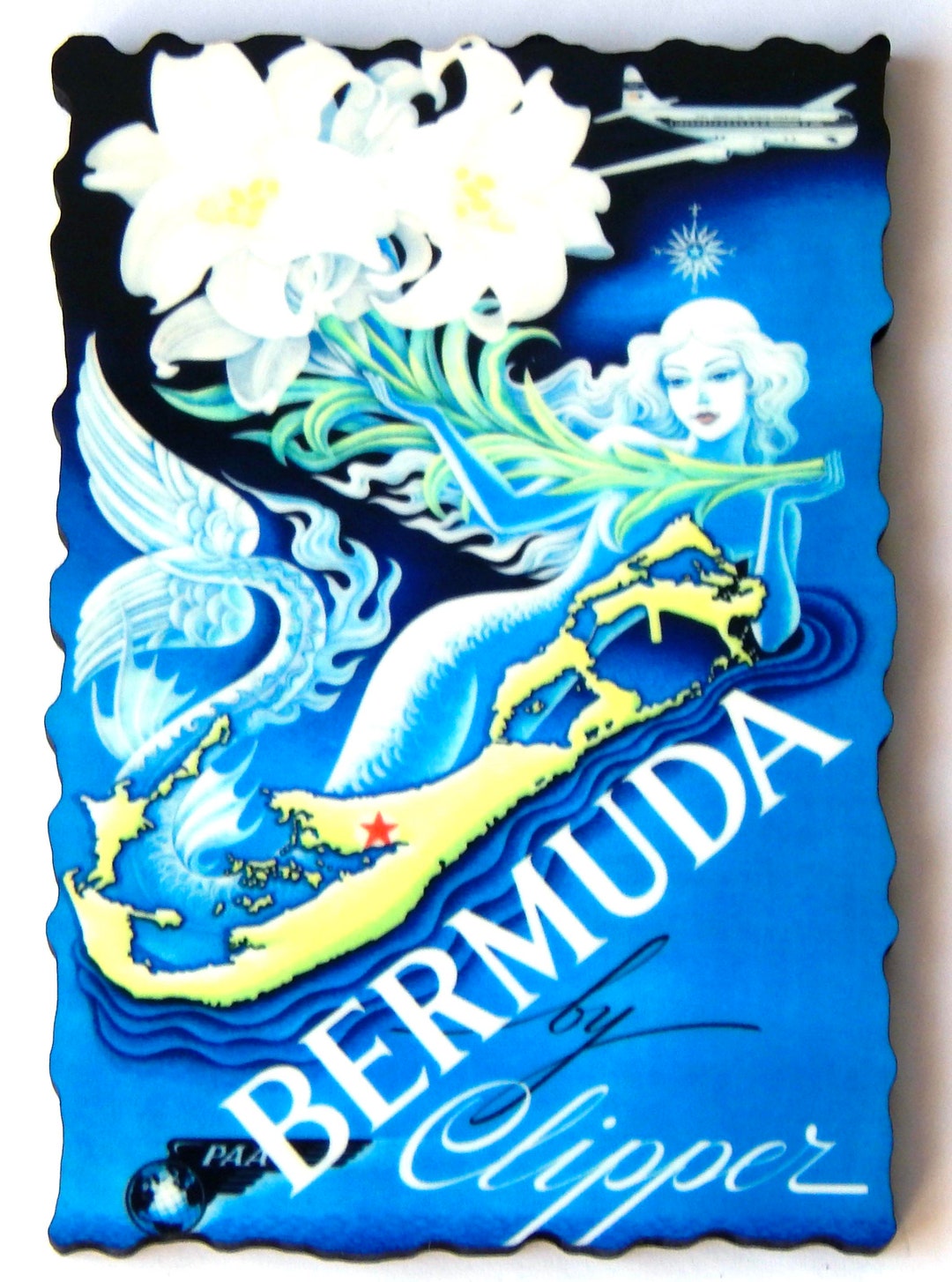 Bermuda Travel Poster Fridge Magnet (wood, Style B) - Etsy
