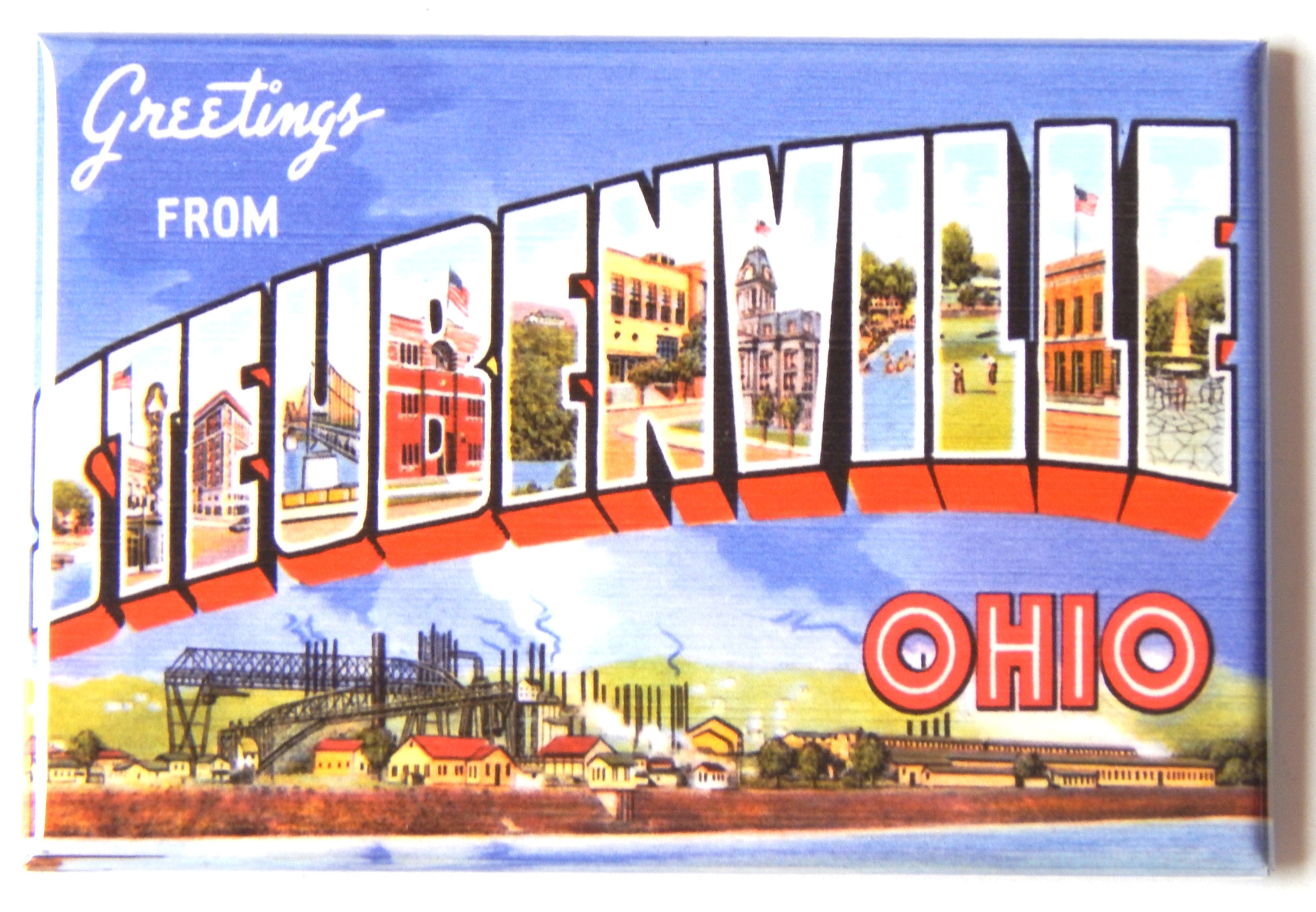 Greetings From Steubenville Ohio Fridge Magnet - Etsy