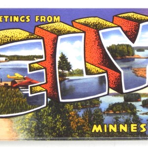 Greetings From Ely Minnesota Fridge Magnet - Etsy