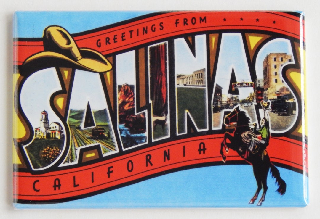 Greetings From Salinas California Fridge Magnet - Etsy
