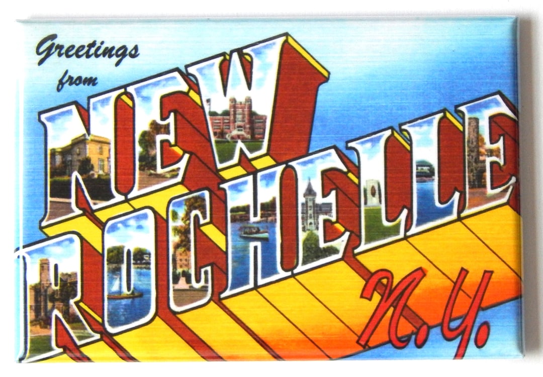 Greetings From New Rochelle New York Fridge Magnet - Etsy