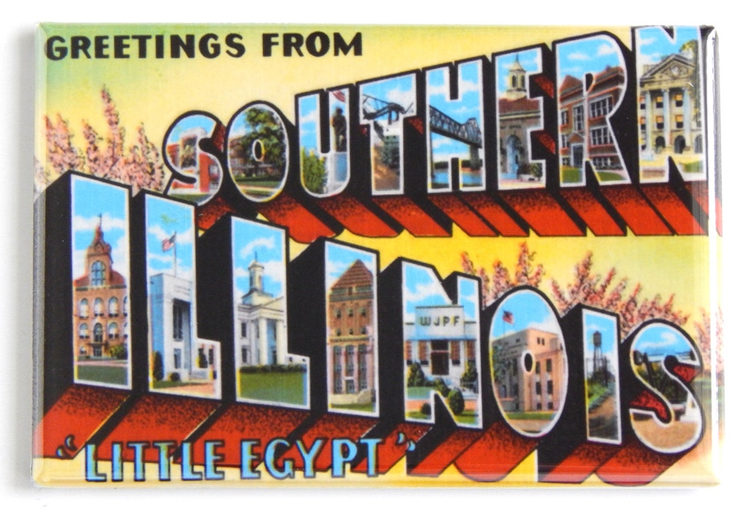 Greetings From Southern Illinois Fridge Magnet - Etsy
