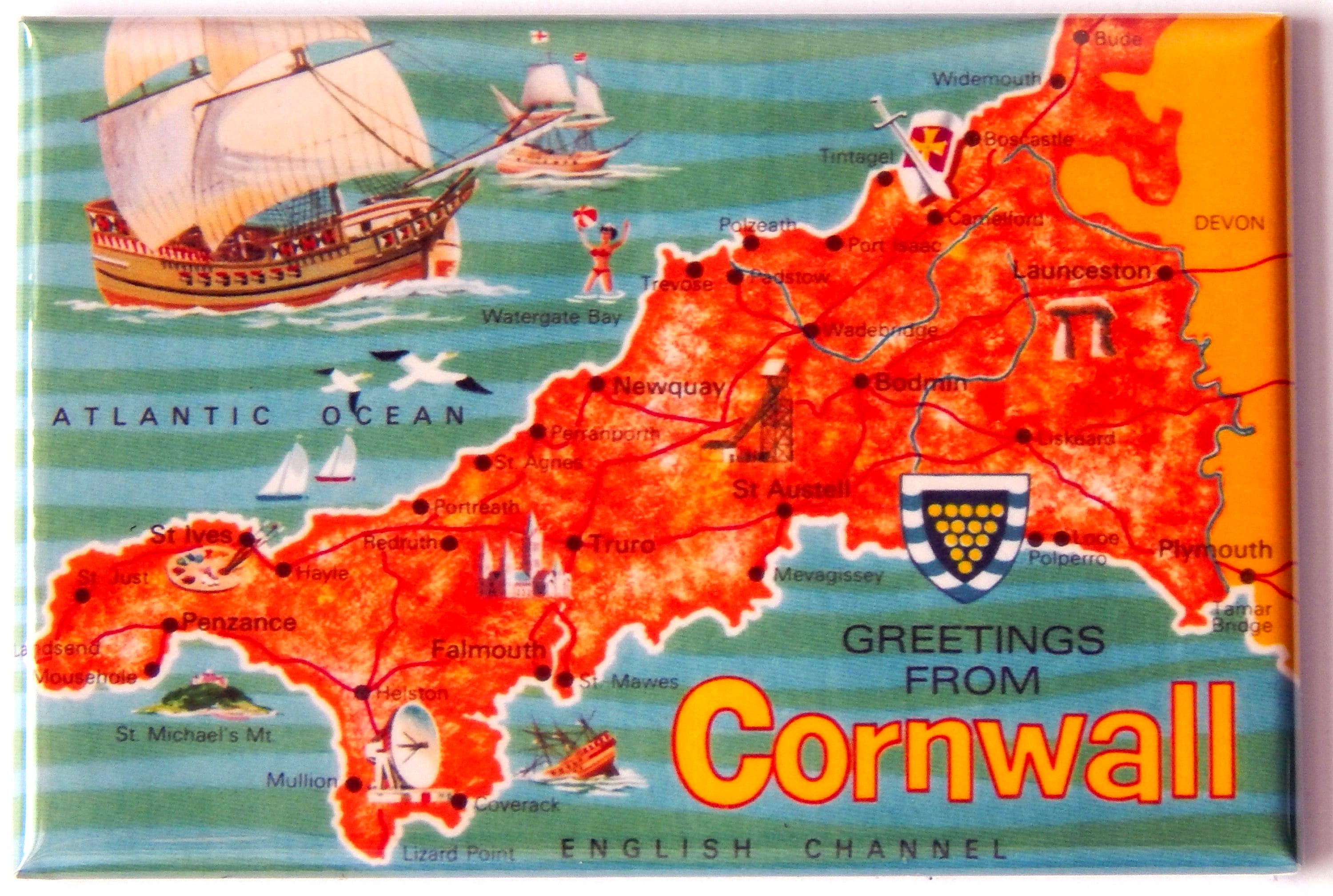 Tourist Map Of Cornwall And Devon | informacionpublica.svet.gob.gt