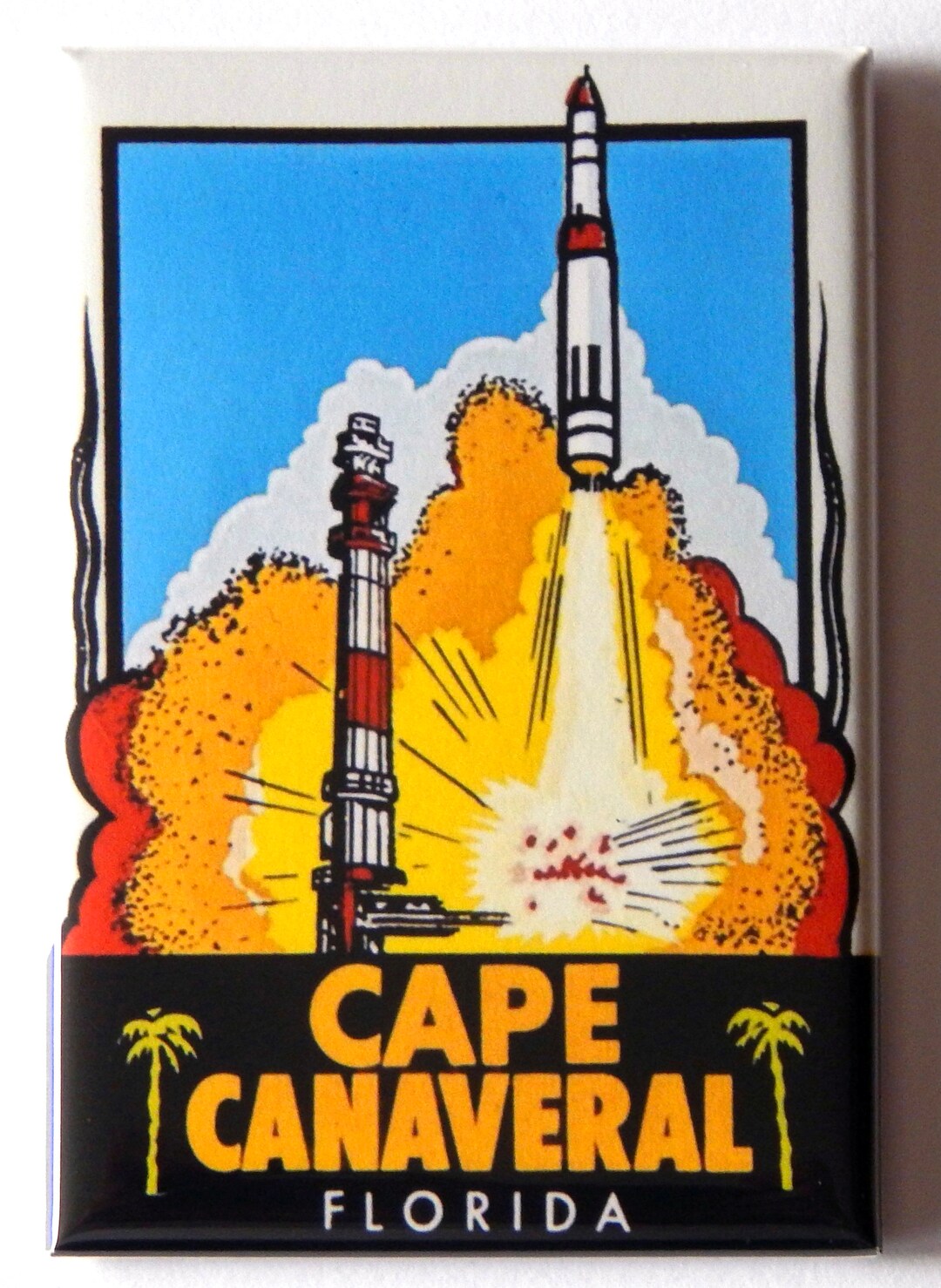 Cape Canaveral Florida Fridge Magnet - Etsy