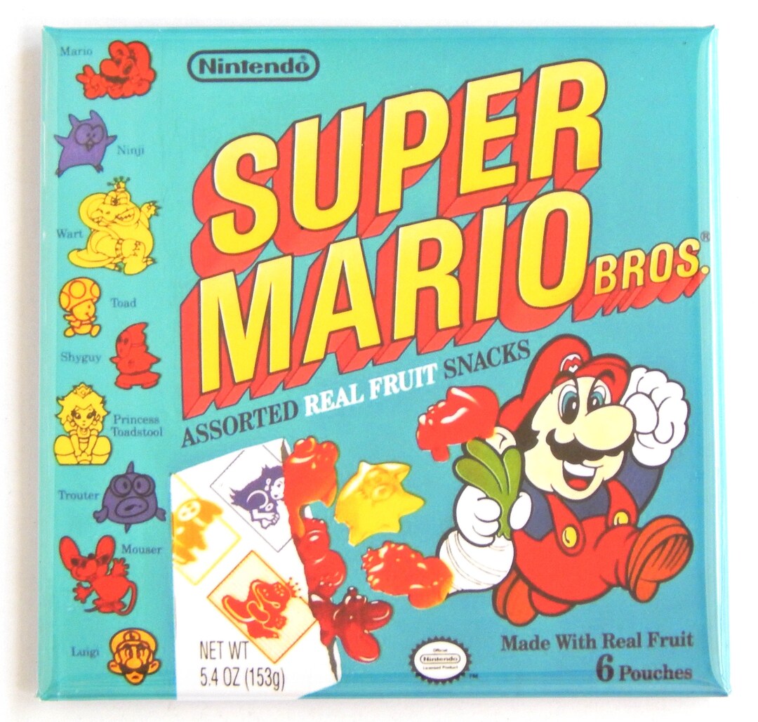 Video Game Fruit Snacks Box Fridge Magnet - Etsy