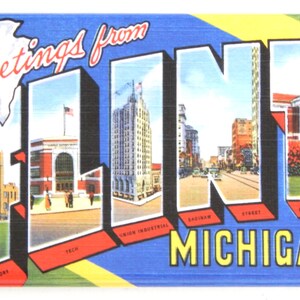 Greetings From Flint Michigan Fridge Magnet - Etsy