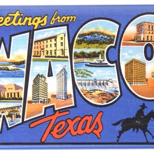 Greetings From Waco Texas Fridge Magnet - Etsy