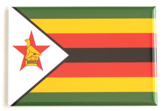 Flag of Zimbabwe Fridge Magnet | Etsy