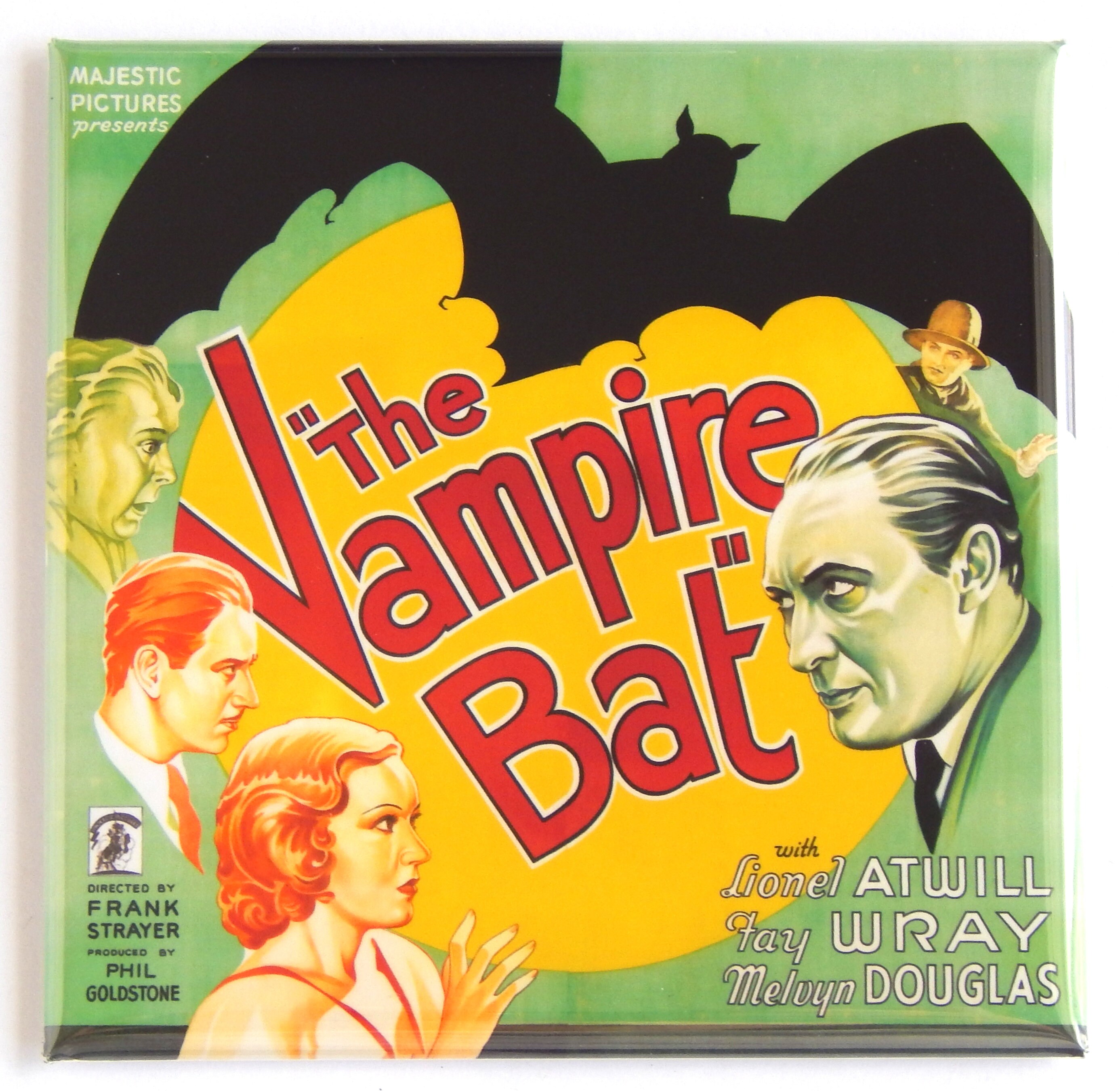 The Vampire Bat Movie Poster Fridge Magnet style S - Etsy
