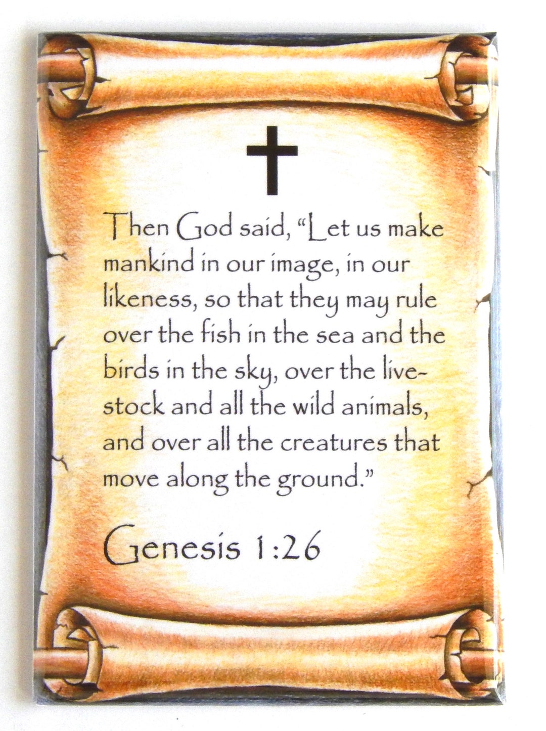 Genesis 1:26 Bible Verse Fridge Magnet - Etsy
