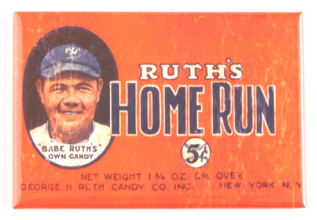 Babe Ruth Candy Bar Fridge Magnet - Etsy