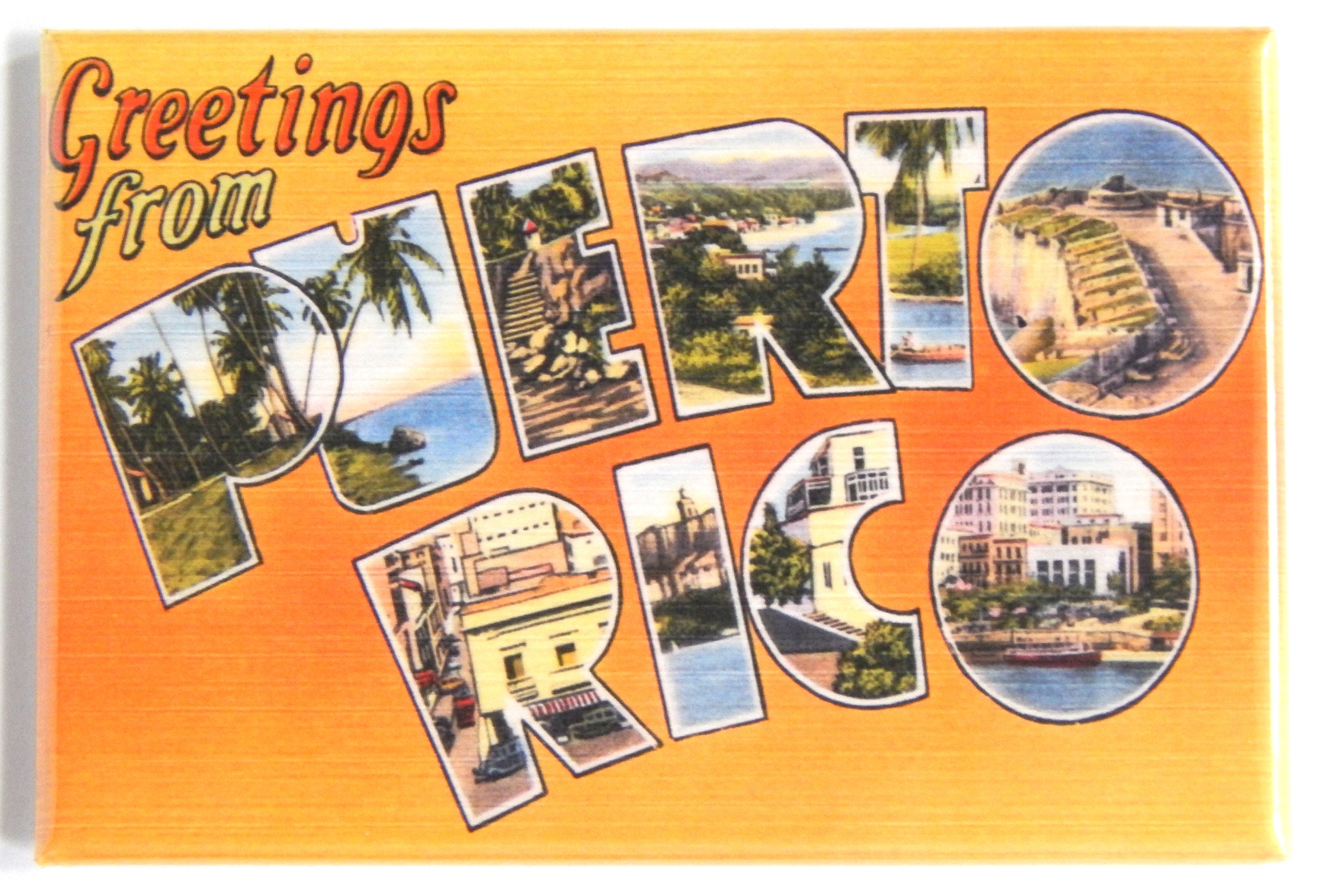Greetings from Puerto Rico Fridge Magnet | Etsy