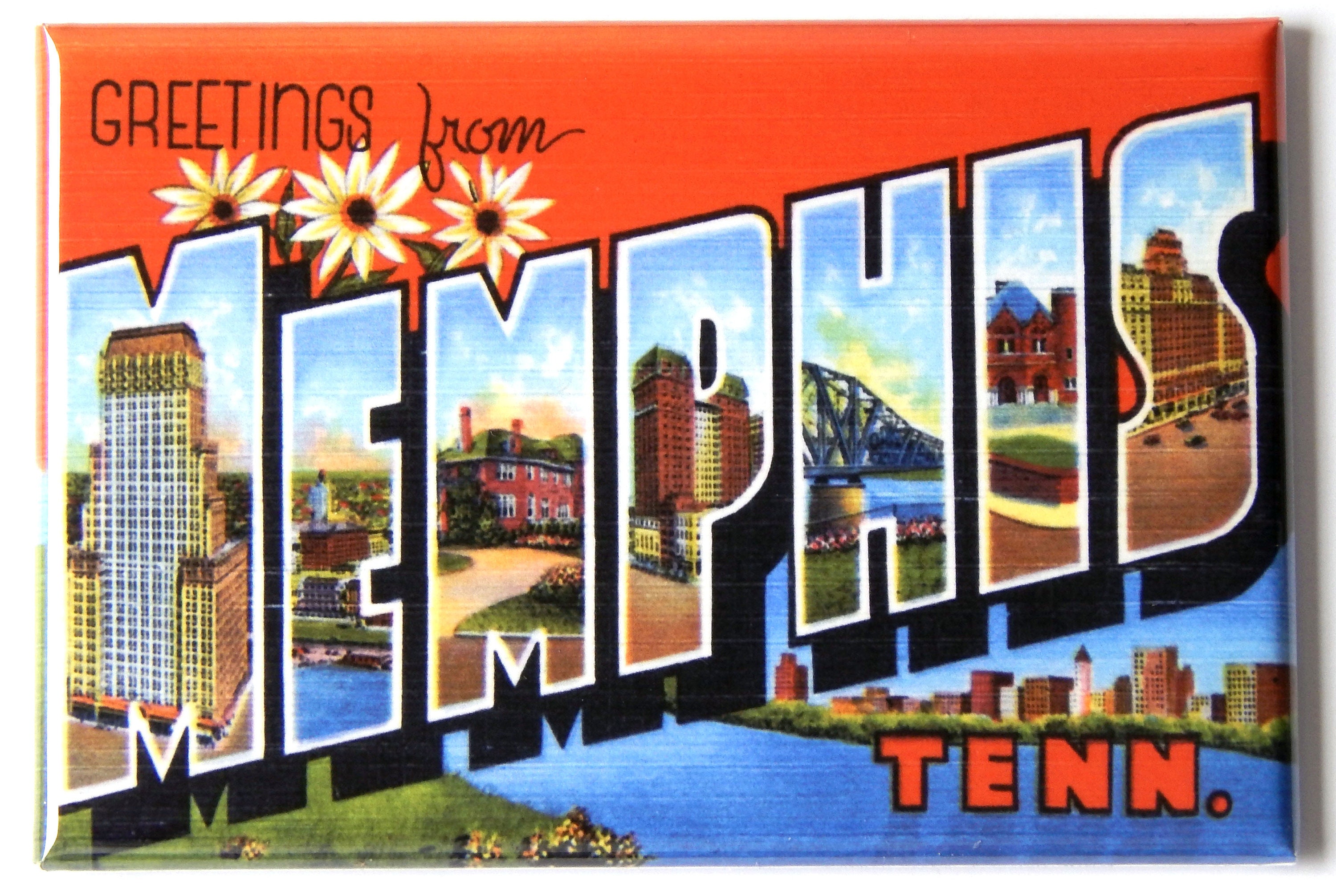 Greetings From Memphis Tennessee Fridge Magnet style - Etsy