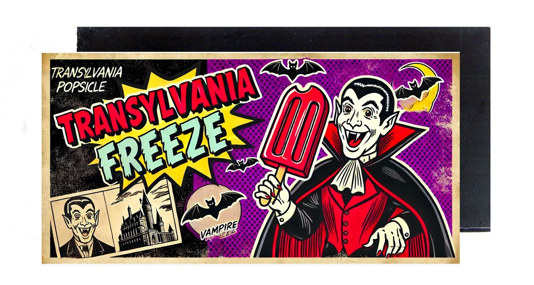 Vampire Ice Cream Fridge Magnet (2 X 4 Inches, Wood) - Etsy