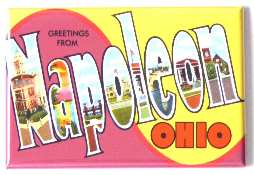 Greetings From Napoleon Ohio Fridge Magnet - Etsy