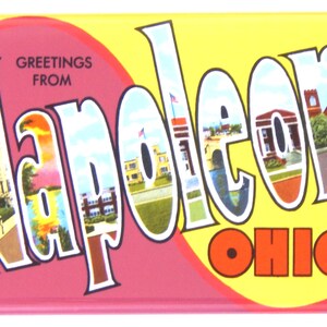 Greetings From Napoleon Ohio Fridge Magnet - Etsy