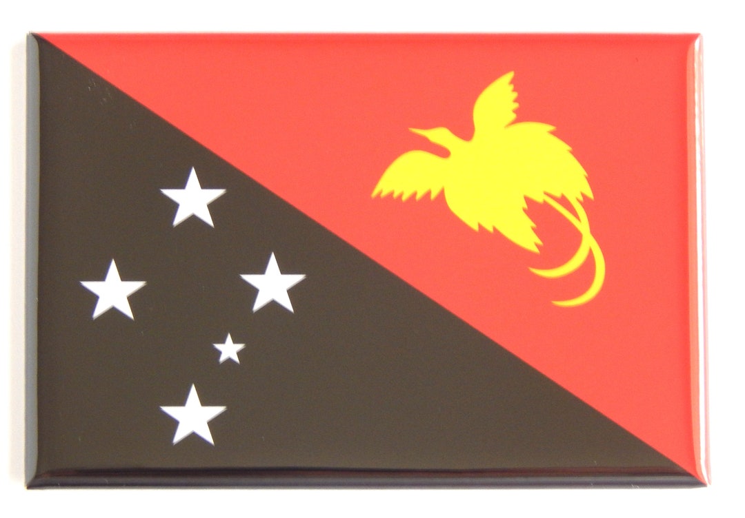 Papua New Guinea Flag Fridge Magnet - Etsy