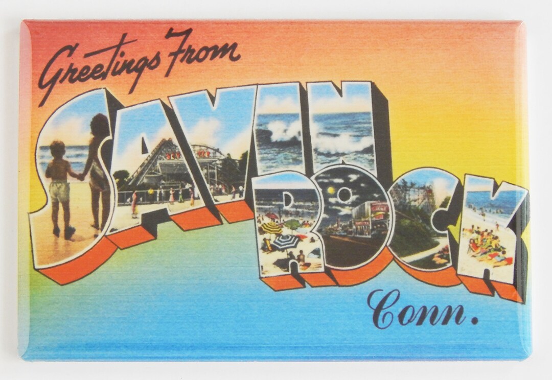 Greetings From Savin Rock Connecticut Fridge Magnet - Etsy
