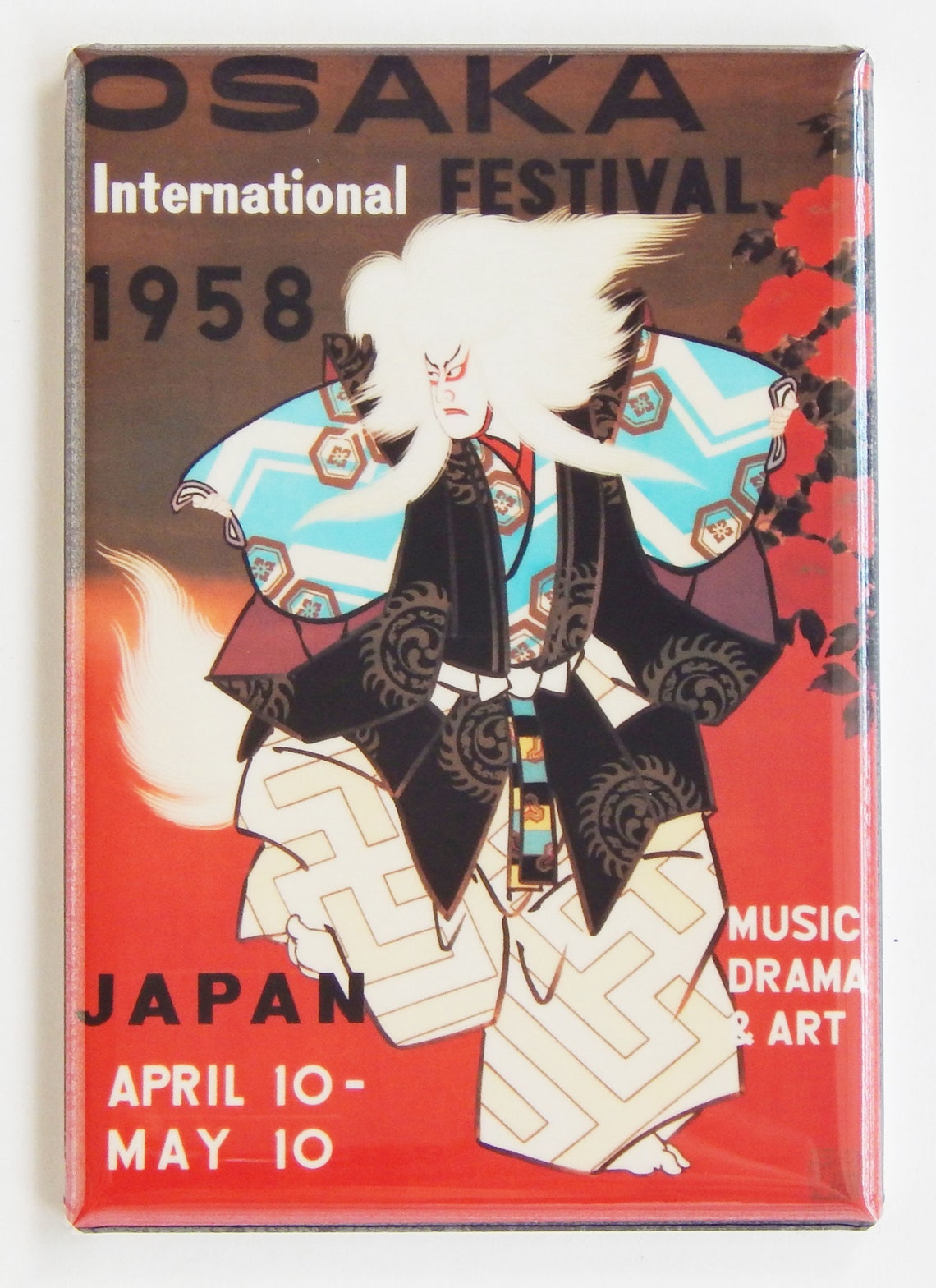 Osaka Japan Travel Poster Fridge Magnet - Etsy