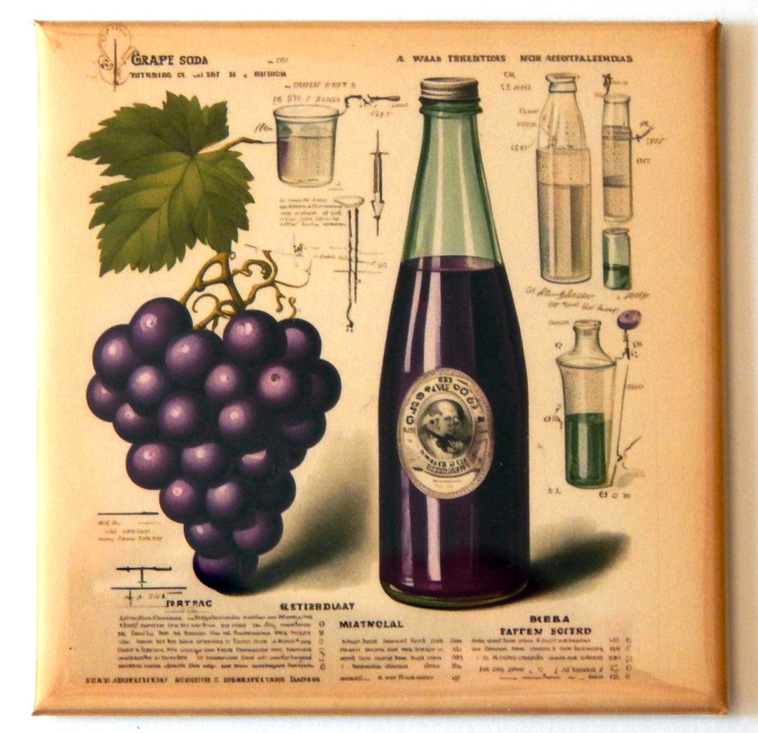 Grape Soda Fridge Magnet style E - Etsy