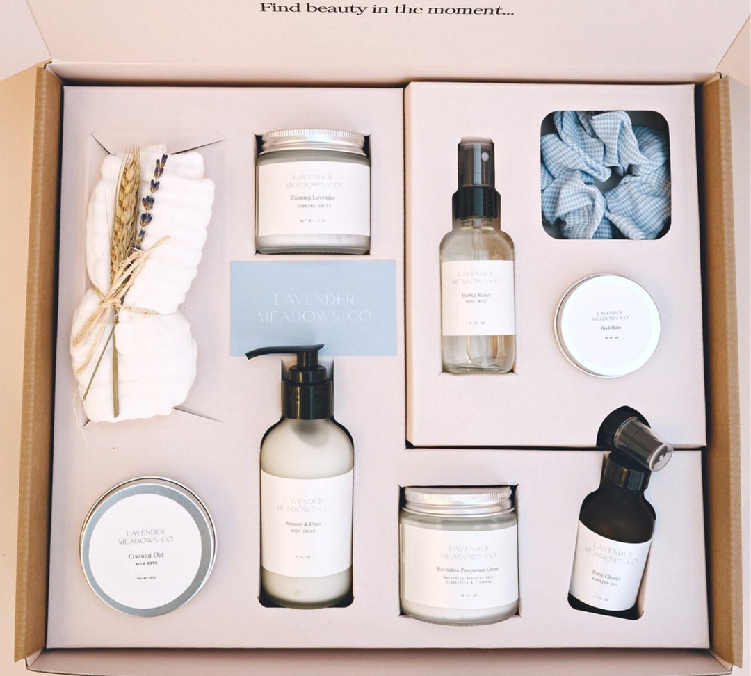 Postpartum Care Package Deluxe: New Mom Gift Box | Baby Shower Gift ...