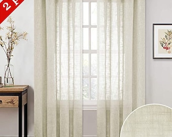 Sheer Linen Curtains | Etsy