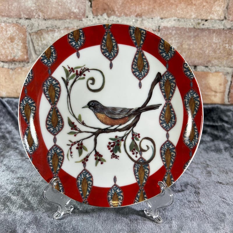 Ceramic Bird Plates - Etsy