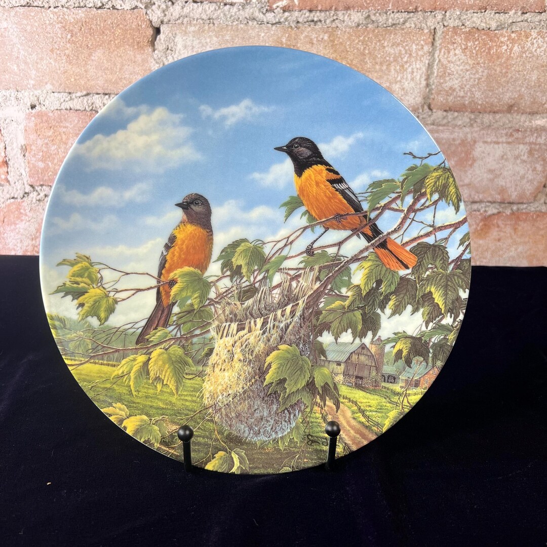 Vintage Collectible Bird Plate "baltimore Orioles in Summer" 1991 by ...