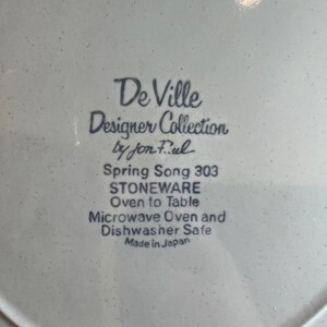 Vintage Deville Plate Set (2 Plates) Designer Collection Spring Song ...