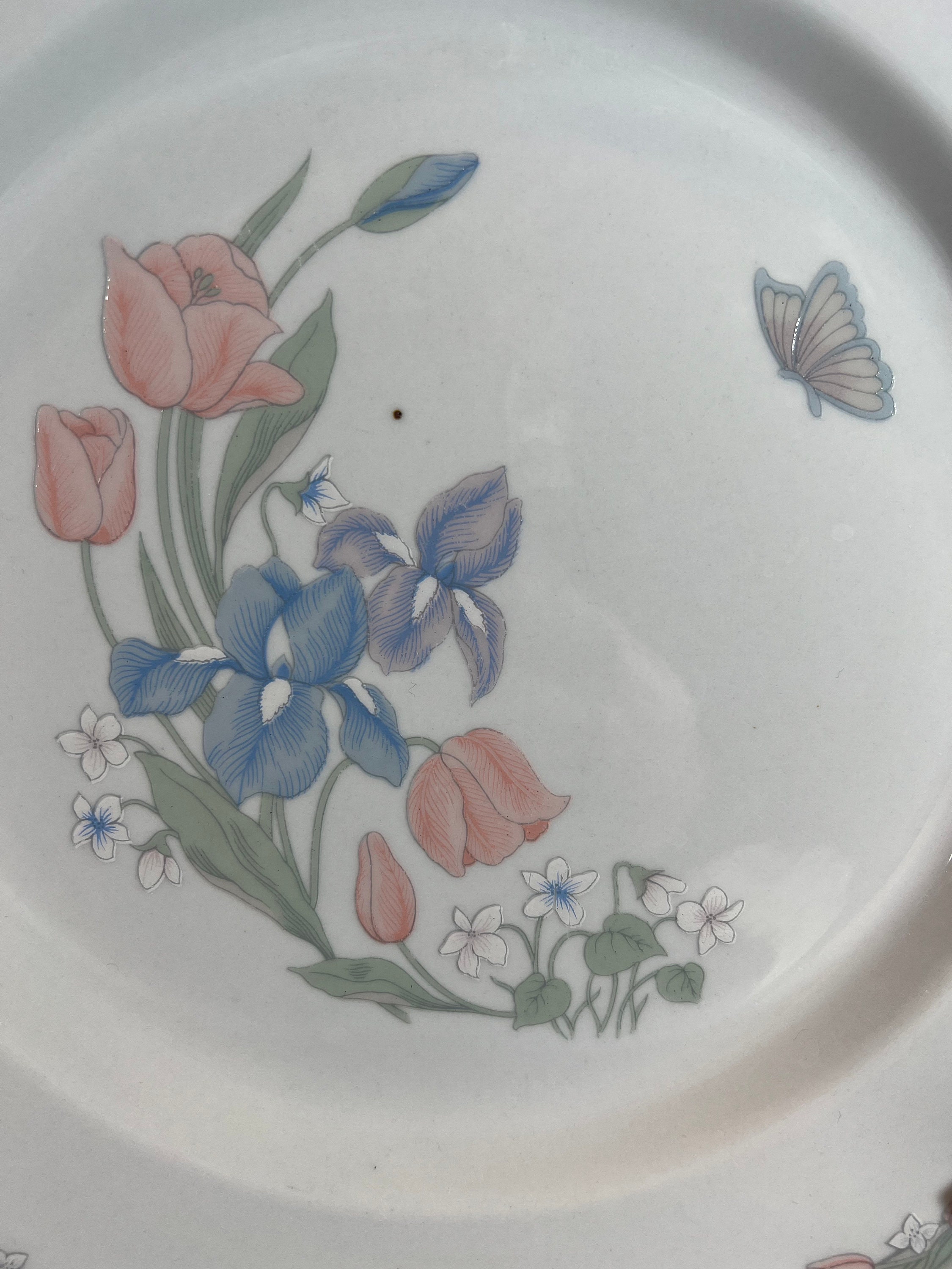 Illusions by Excel Vintage Butterfly Dinner Plate - Etsy