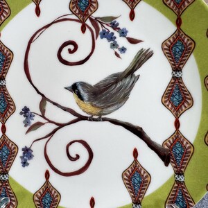 Prima Design Green and Red Bird Plate - Etsy