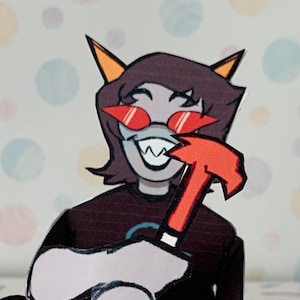 Printable DIY Sitting Terezi Homestuck Paper Craft - Etsy