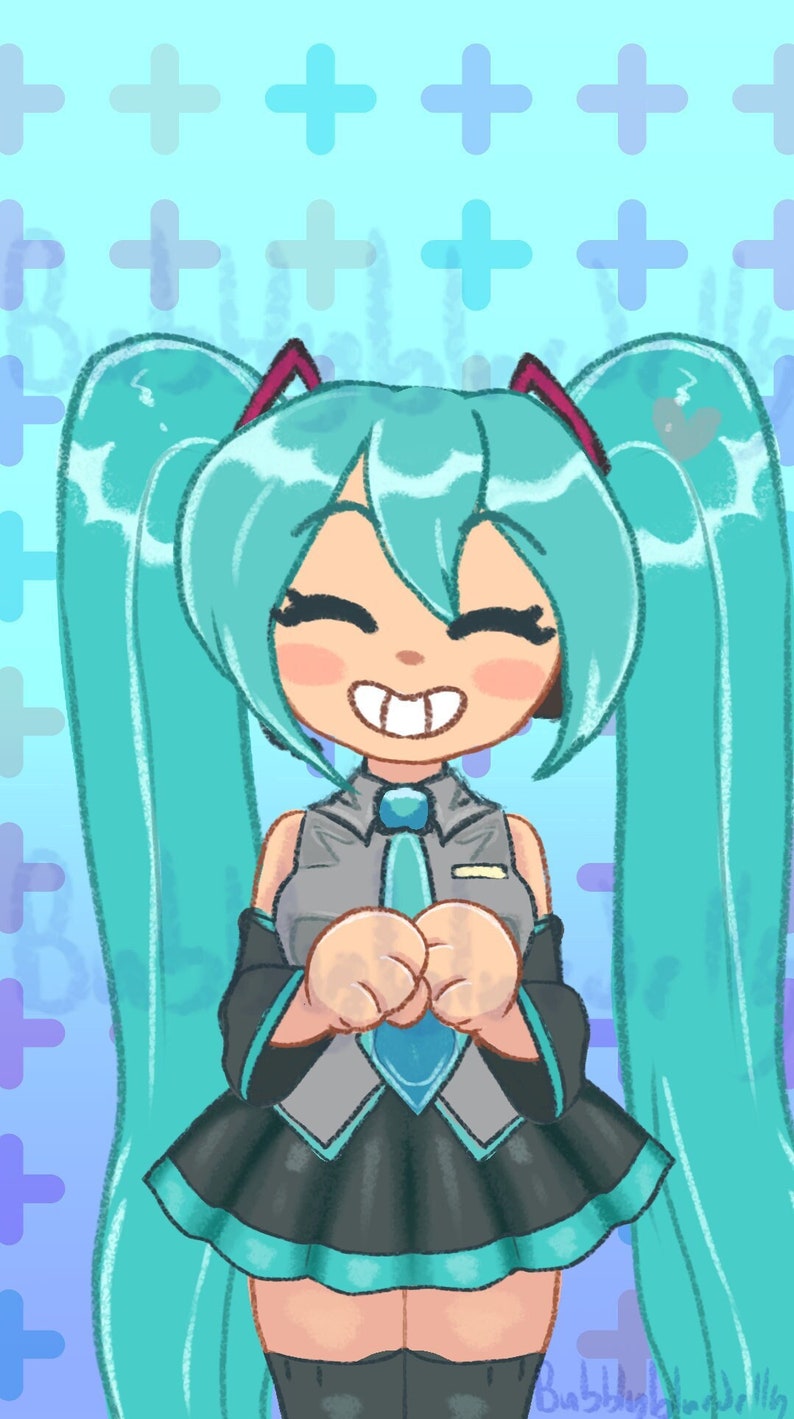 Hatsune Miku Animated Phone Lock Screen Etsy