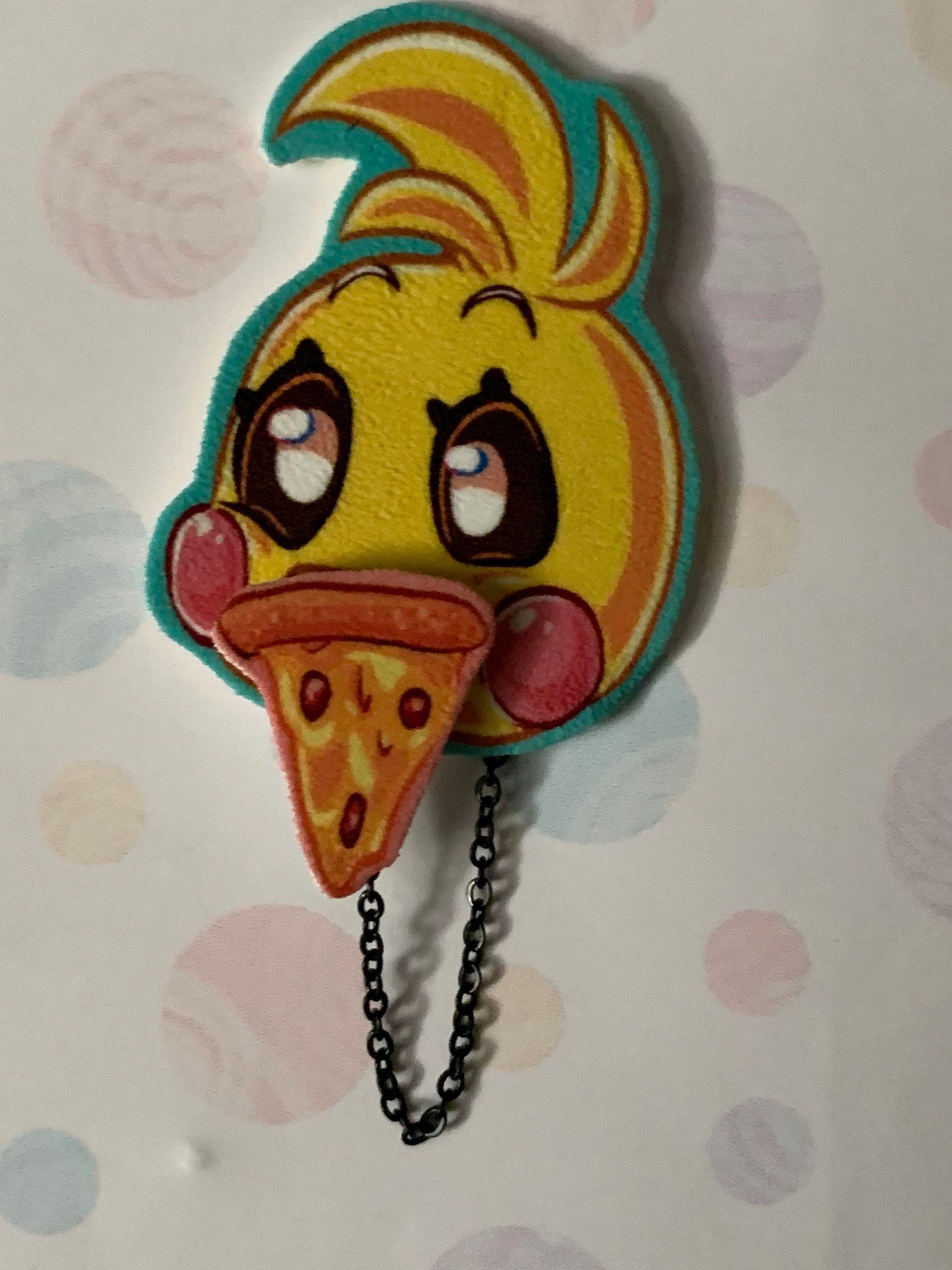Fnaf Chica Chicken Feed Pizza Magnet Pin - Etsy