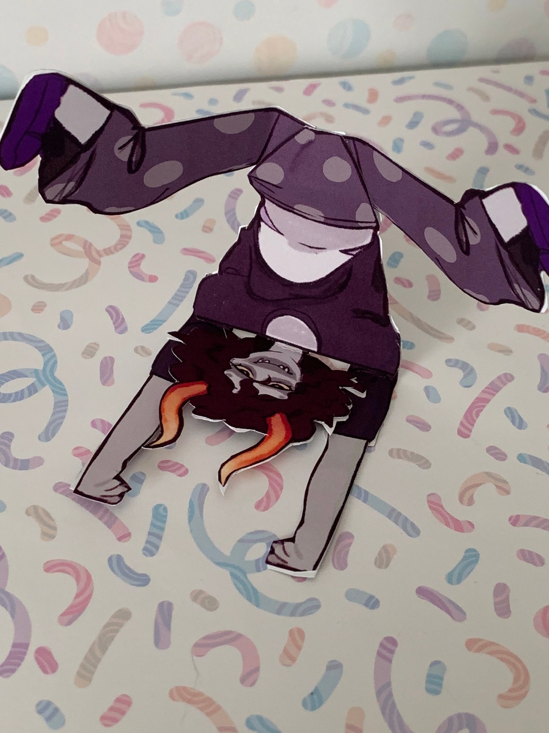 Printable DIY Sitting Gamzee Homestuck Paper Craft - Etsy
