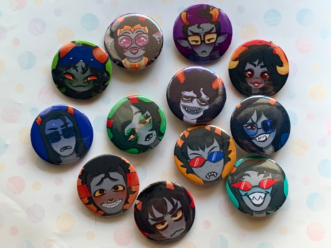 Homestuck Beta Trolls Buttons - Etsy