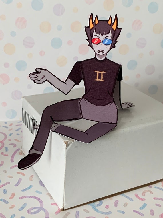 Printable DIY Sitting Sollux Homestuck Paper Craft - Etsy
