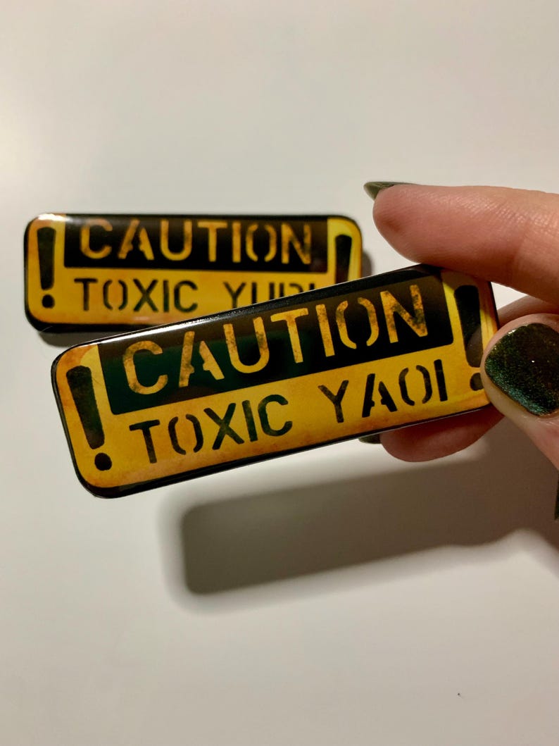 Toxic Yuri/yaoi Rectangle Buttons - Etsy