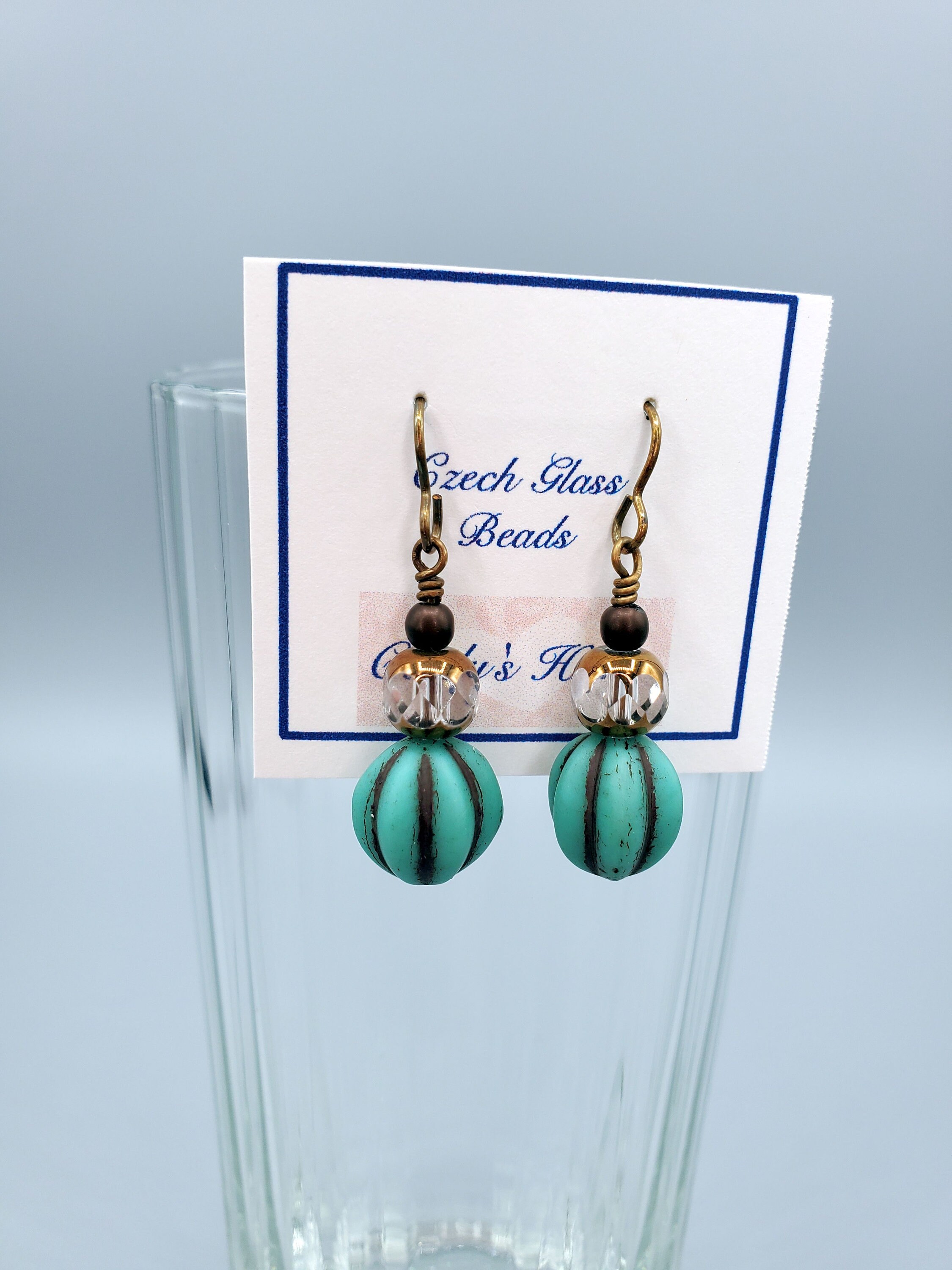 3 Pc Set Turquoise and Brown Necklace Long Turquoise - Etsy