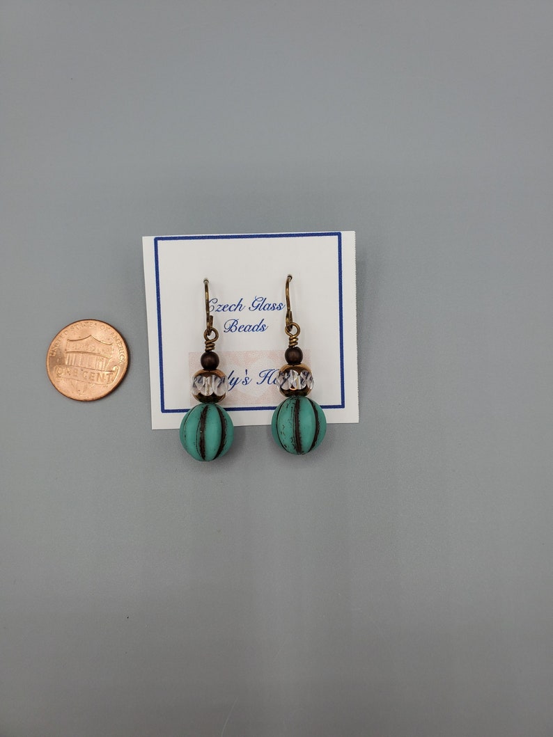 3 Pc Set Turquoise and Brown Necklace Long Turquoise - Etsy