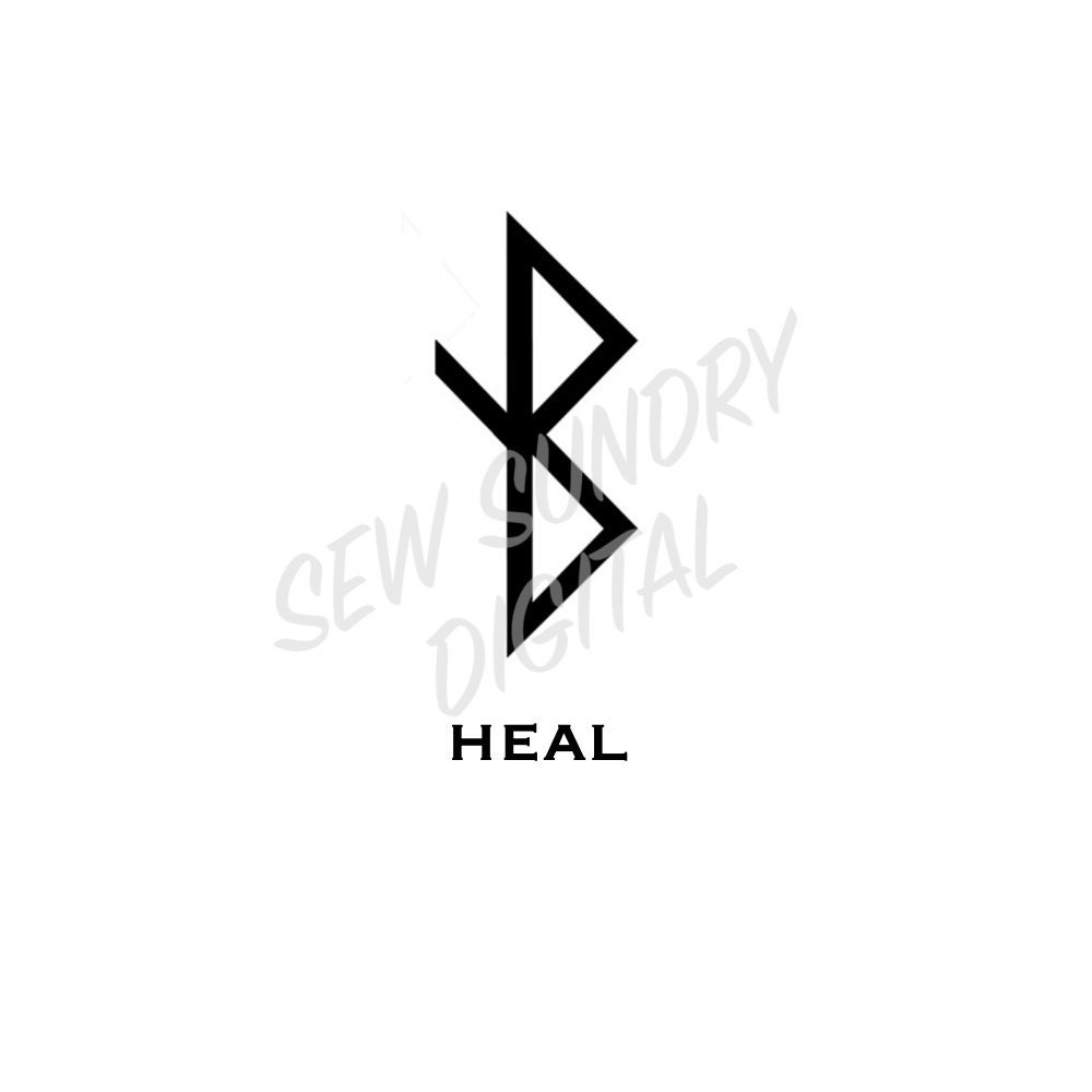 Heal Viking Rune SVG Nordic Healing Rune Vinyl Decal Image Cut | Etsy